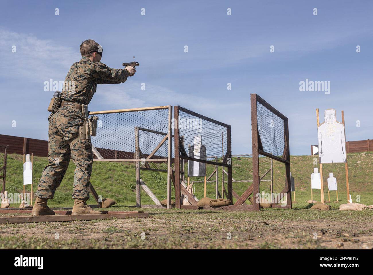 U.S. Marine Corps Cpl.Triniy Berry, an infantryman with Weapons Fields ...
