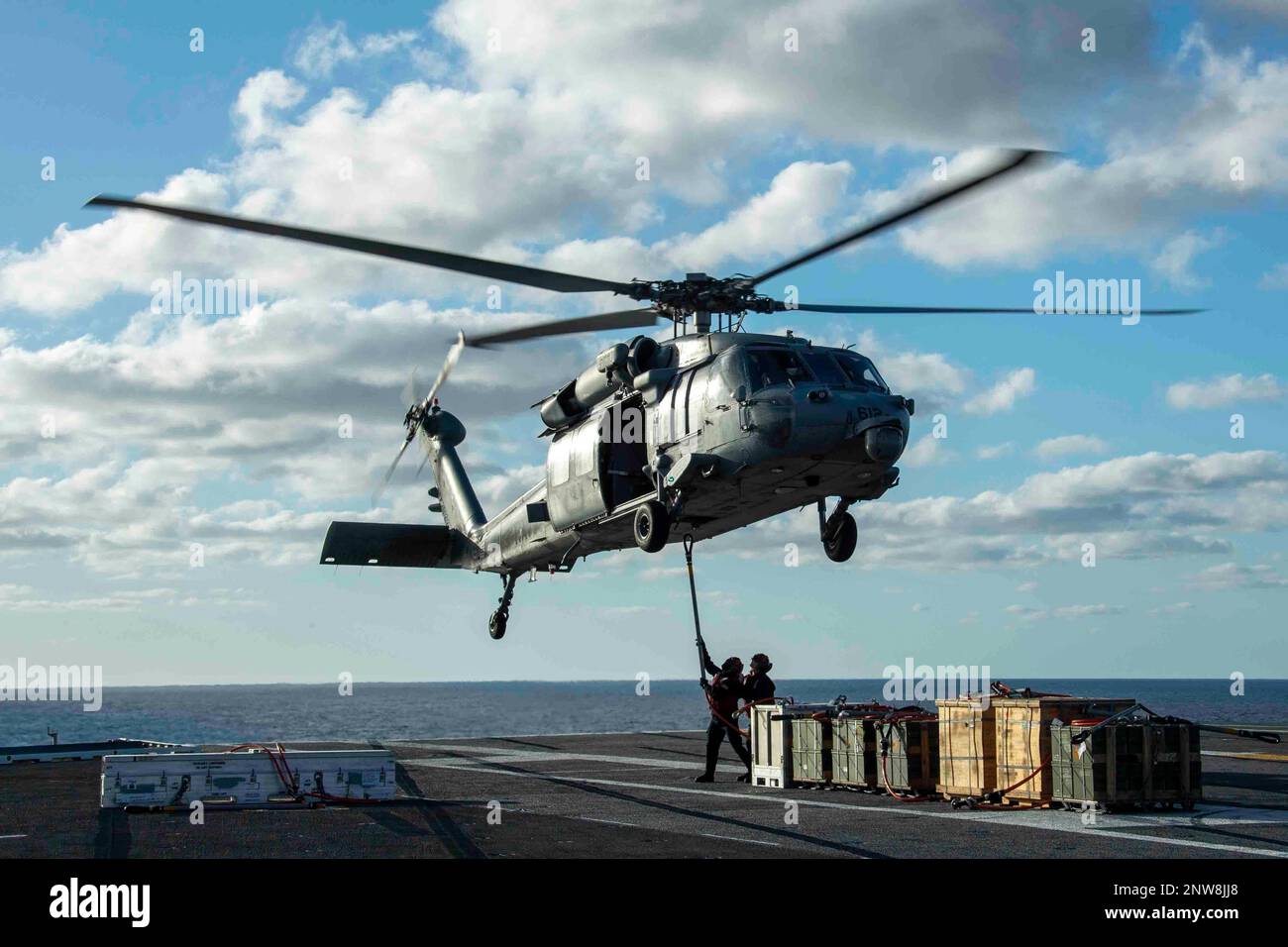 230119-N-YF131-1057 PACIFIC OCEAN (Jan. 19, 2023) An MH-60S Sea Hawk ...