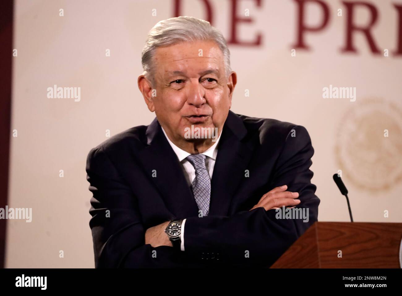 Mexico City, Mexico. 28th Feb, 2023. The President of Mexico, Andres ...