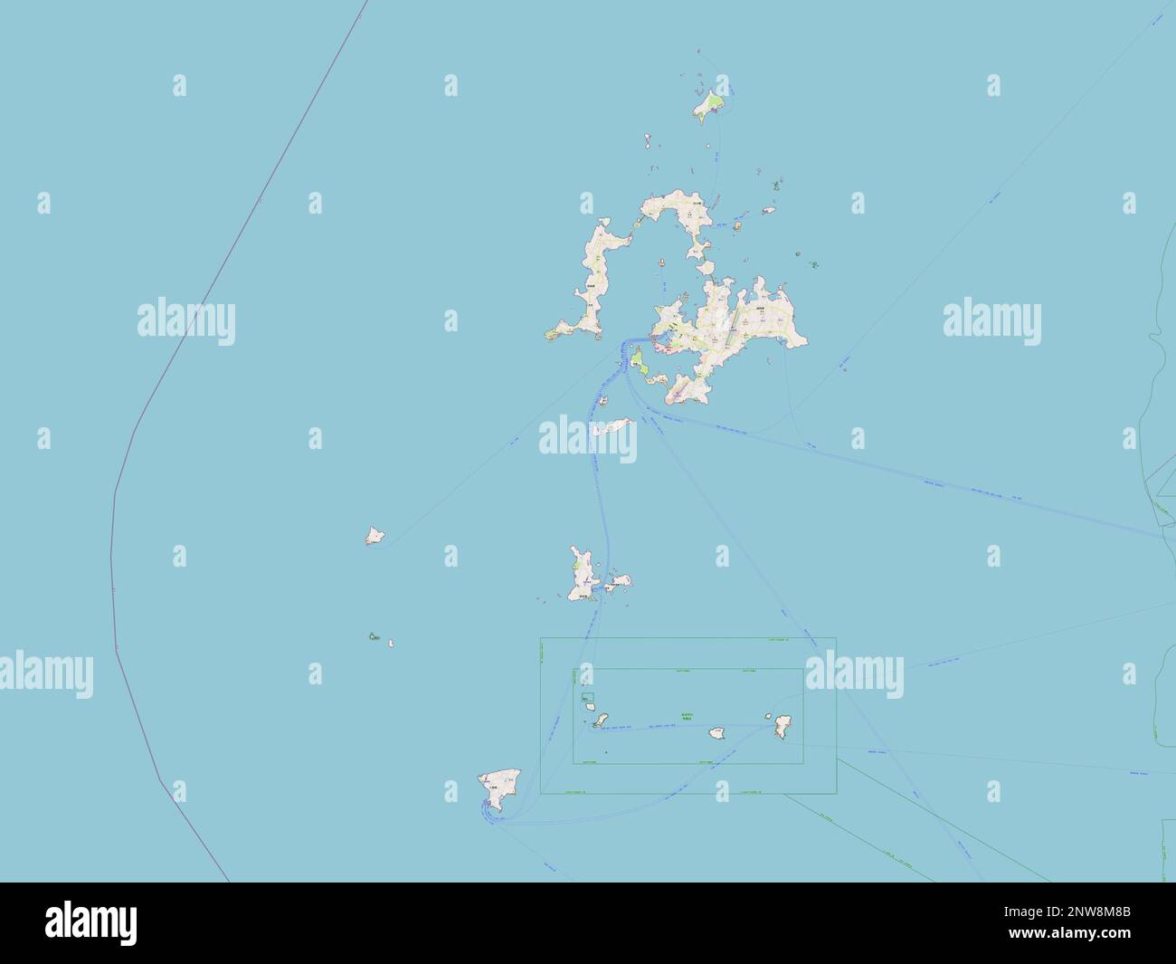 Penghu, county of Taiwan. Open Street Map Stock Photo - Alamy