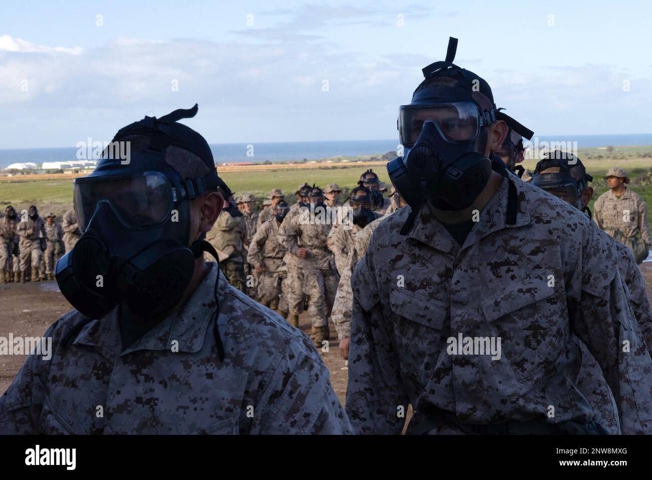 U.S. Marine Corps recruits with Delta Company, 1st Recruit Training ...