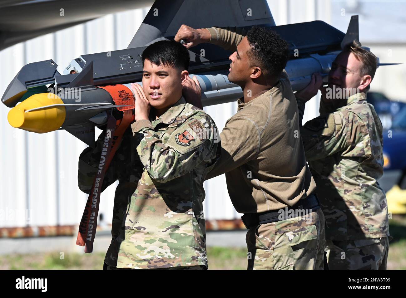 U.S. Air Force Col. Thomas Preston, right, commander of the 33rd ...