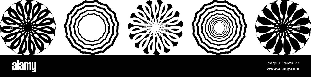 Circle design elements Stock Vector Images - Alamy