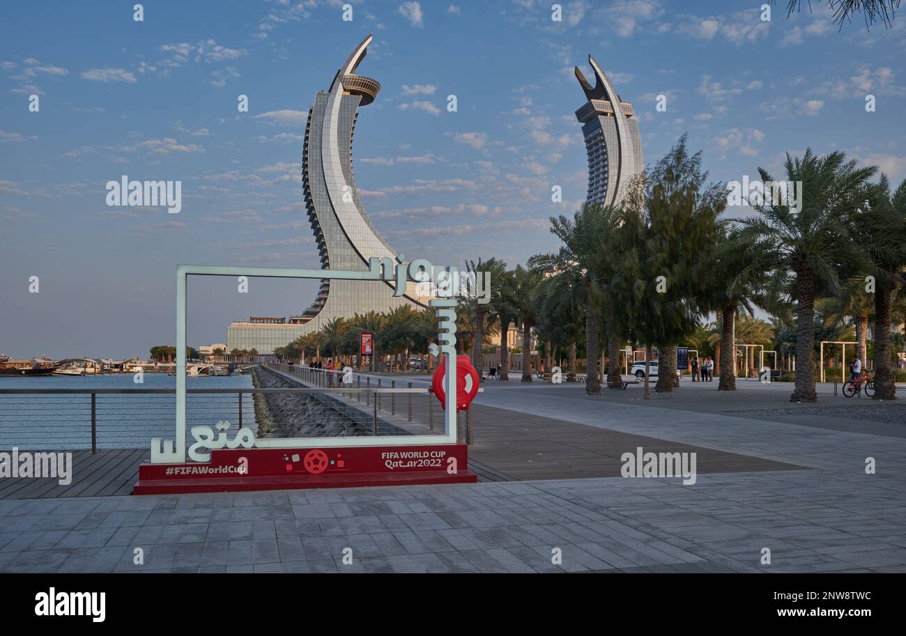 Lusail katara hotel north tower hi-res stock photography and images - Alamy