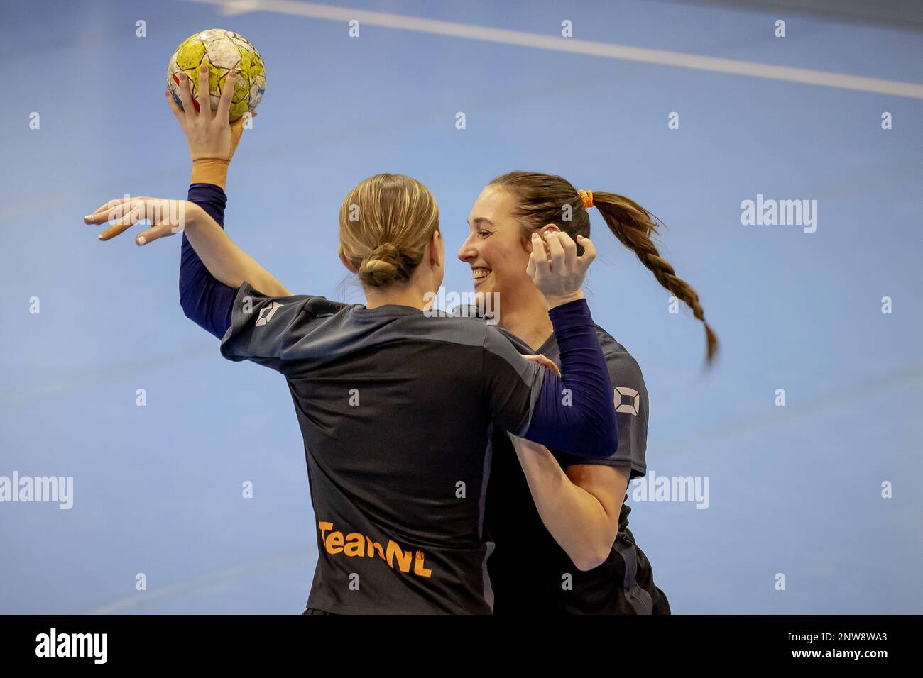 ARNHEM - Lois Abbingh of TeamNL Women's Handball during training ...