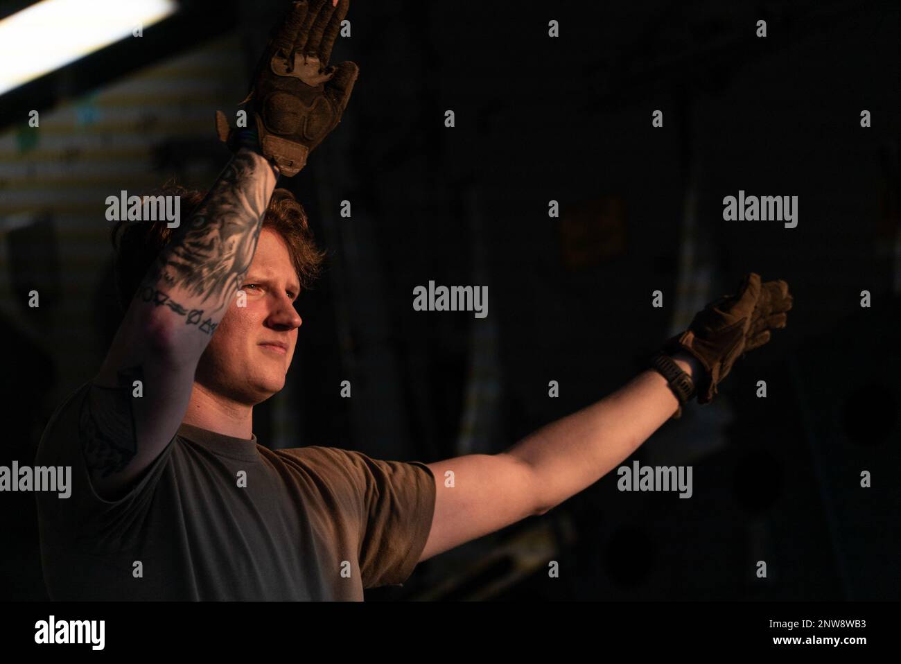 14th Airlift Squadron C-17 Globemaster III loadmaster, Senior Airman ...