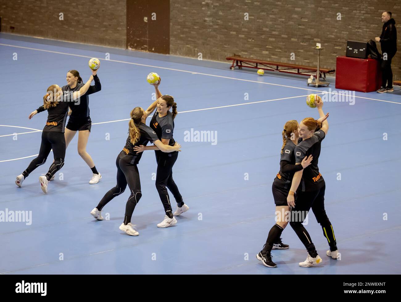 ARNHEM - The selection of TeamNL Women's Handball during training ...