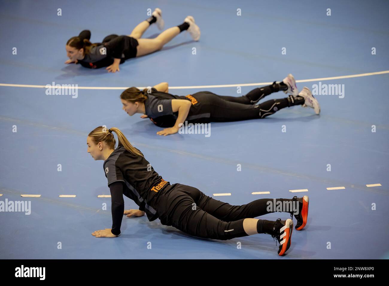 ARNHEM - 28/02/2023, ARNHEM - The selection of TeamNL Women's Handball ...