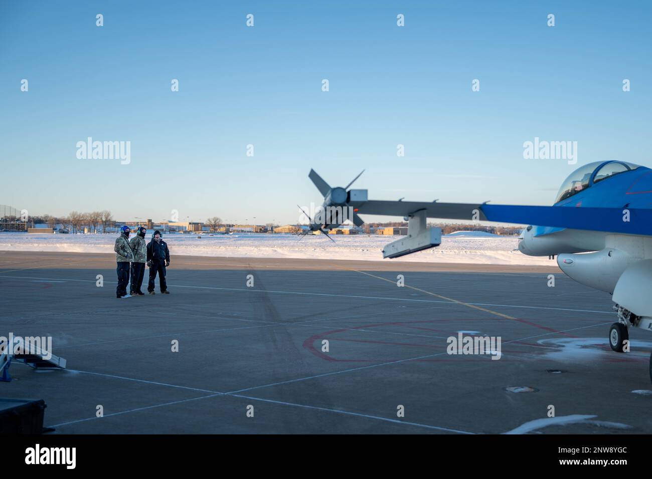 Tech Sgt. Jon Lounsbery, 114th Aircraft Maintenance crew chief, talks ...