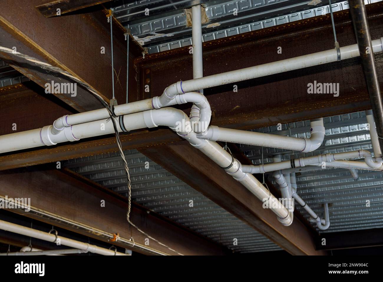 An apartment building complex has been installed with assembled waste ...