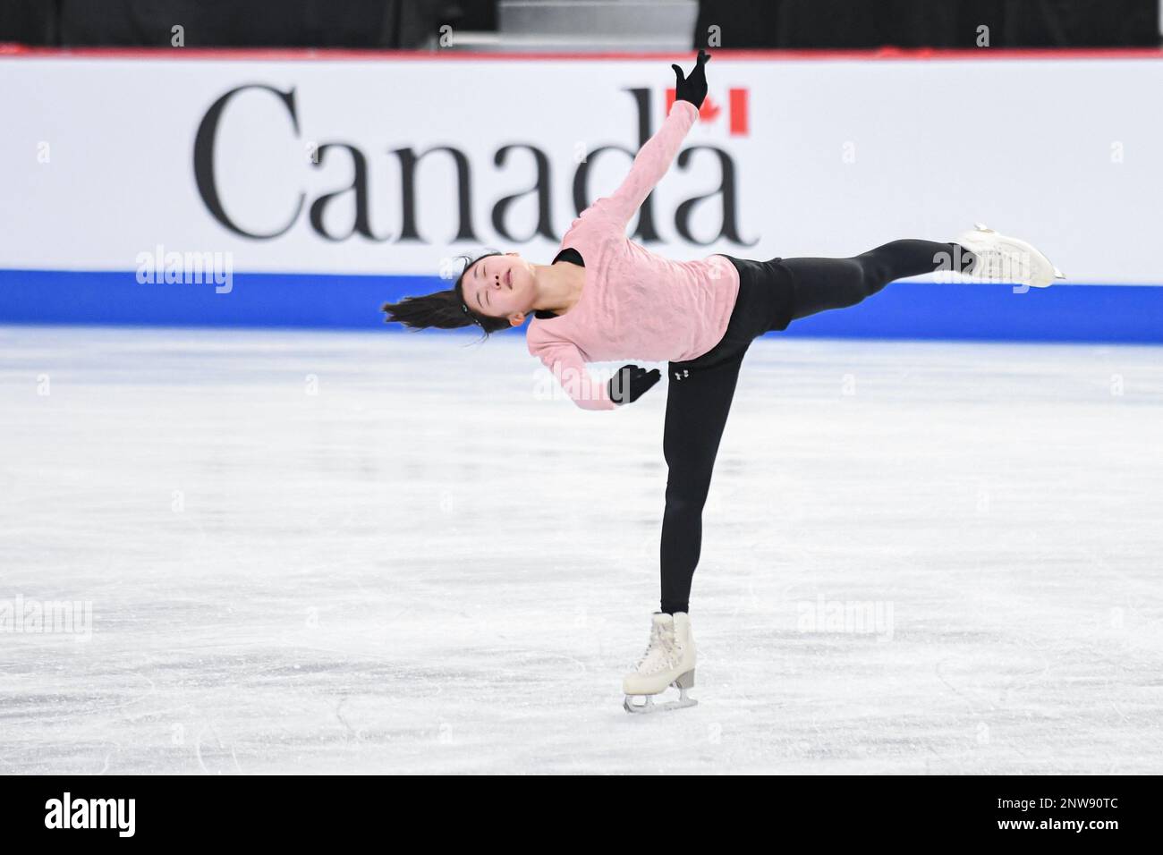 Ami NAKAI (JPN), during Ladies Practice, at the ISU World Junior Figure ...