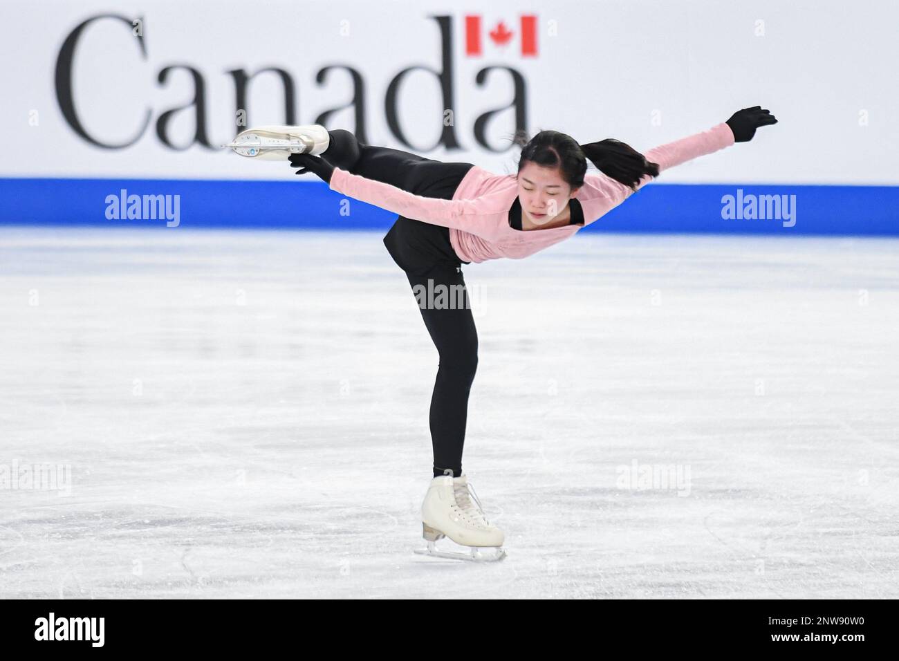 Ami NAKAI (JPN), during Ladies Practice, at the ISU World Junior Figure ...