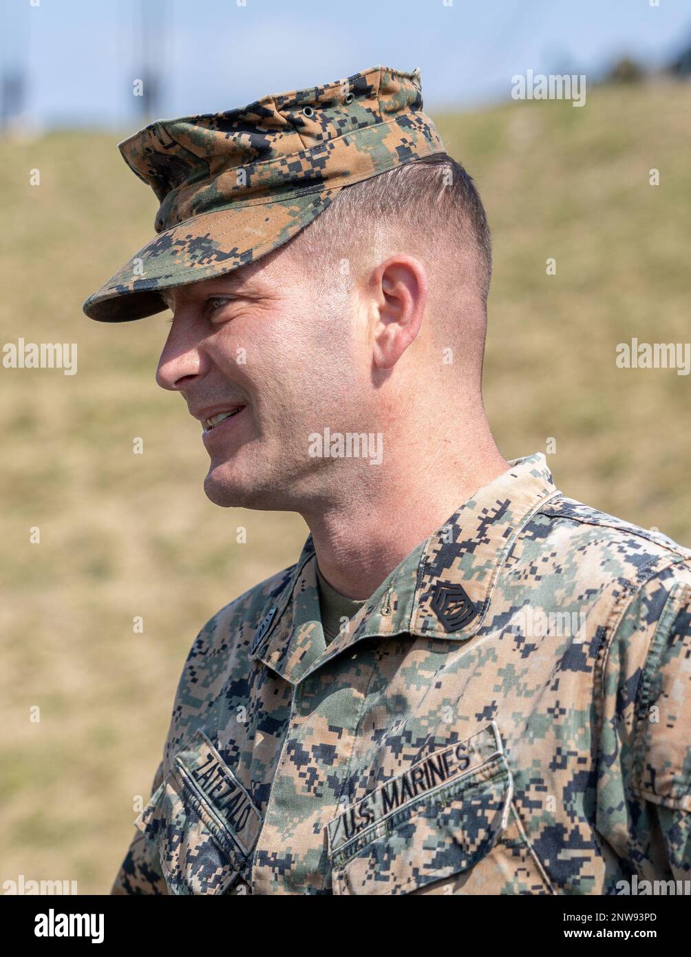 U.S. Marine Corps Master Sgt. Nathan Zatezalo, a low altitude air ...