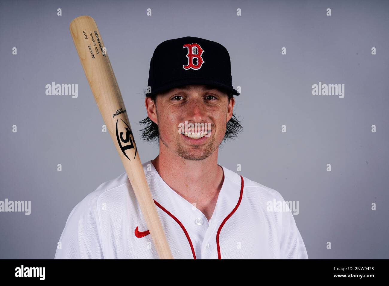This is a 2023 photo of Nick Sogard of the Red Sox baseball team during ...