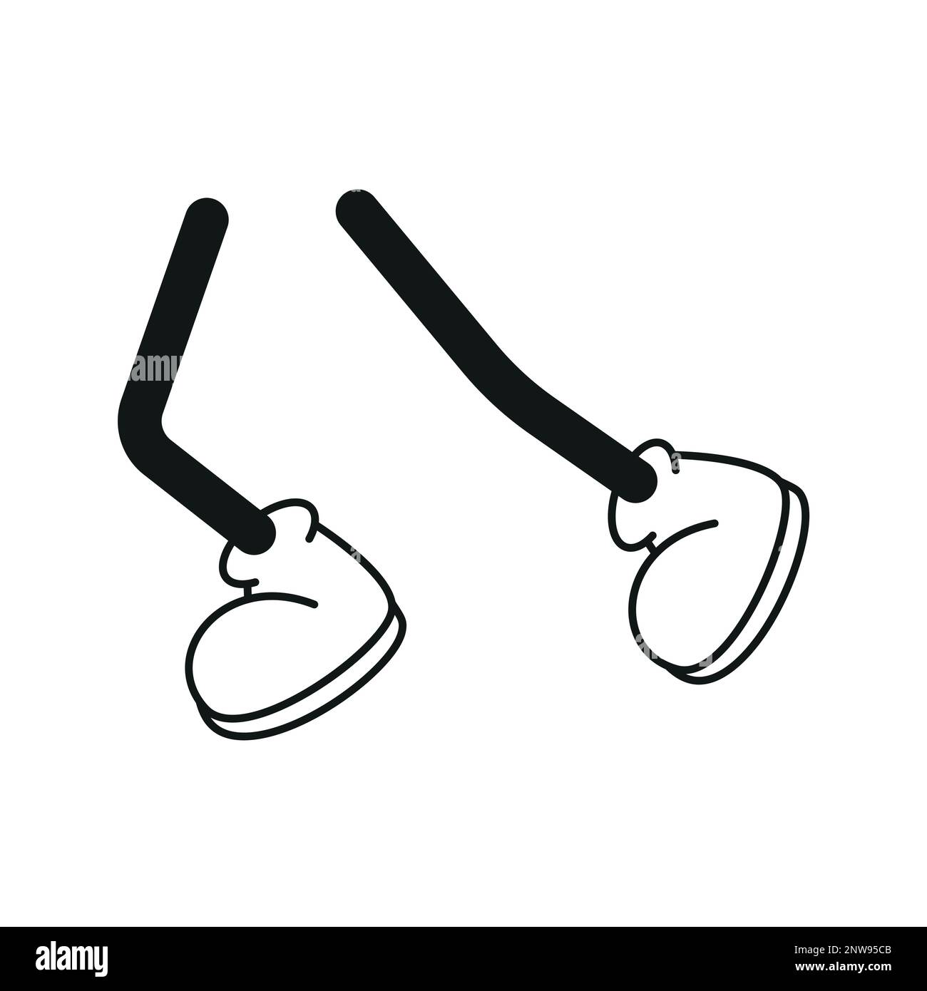 Cartoon Walking Feet