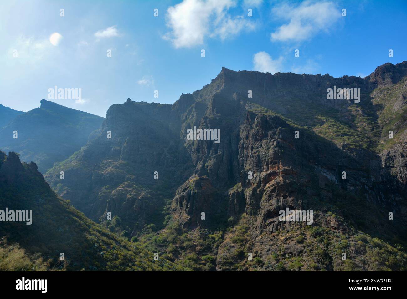 Teno mountains at Masca on the Canary Island of Tenerife, Spain, Europe ...