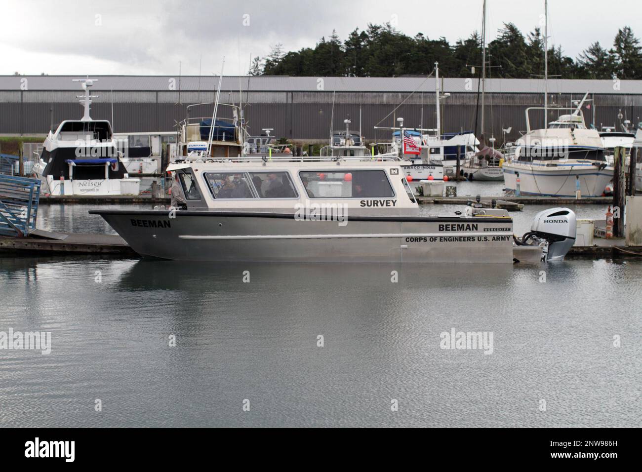 The U.S. Army Corps of Engineers christened a new survey vessel named ...