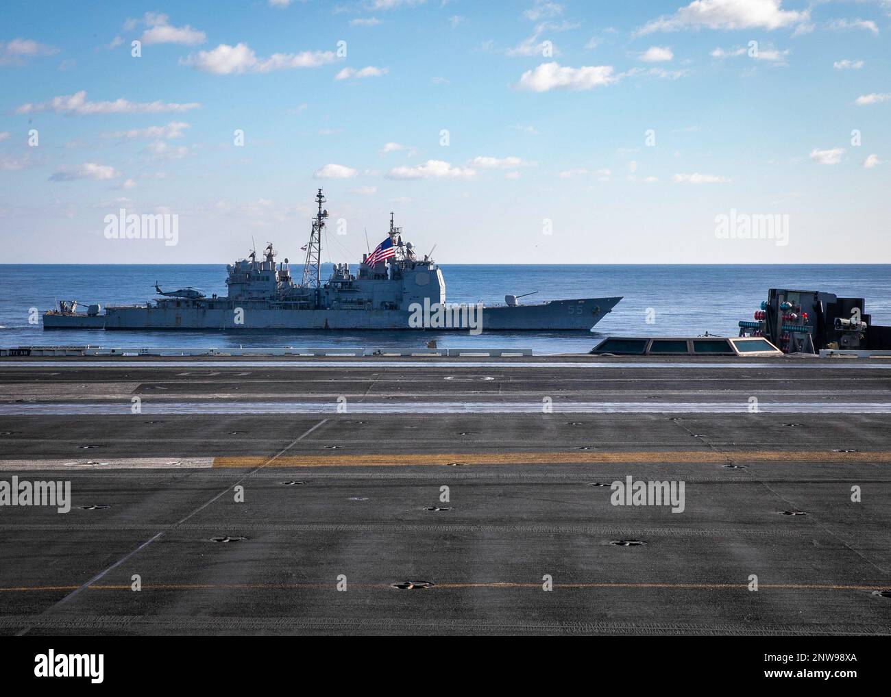 230115-N-EL850-1149 ADRIATIC SEA (Jan. 15, 2023) The Ticonderoga-class ...