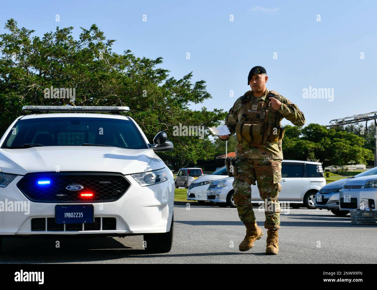 U.S. Air Force Senior Airman Bernard Gastelum, 18th Security Forces ...