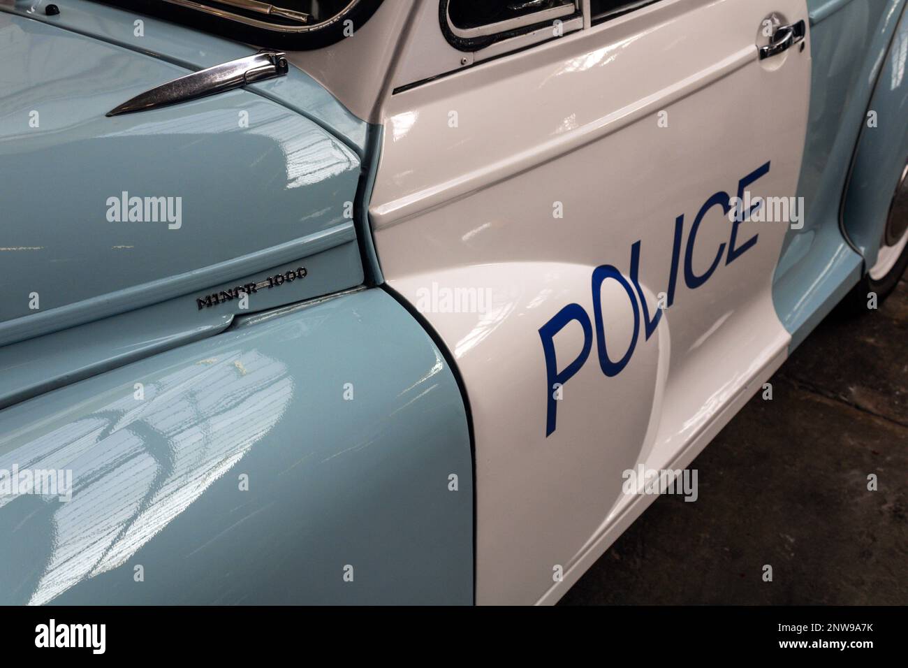 Morris Minor police car. Morris Minor Day 2023 Stock Photo - Alamy
