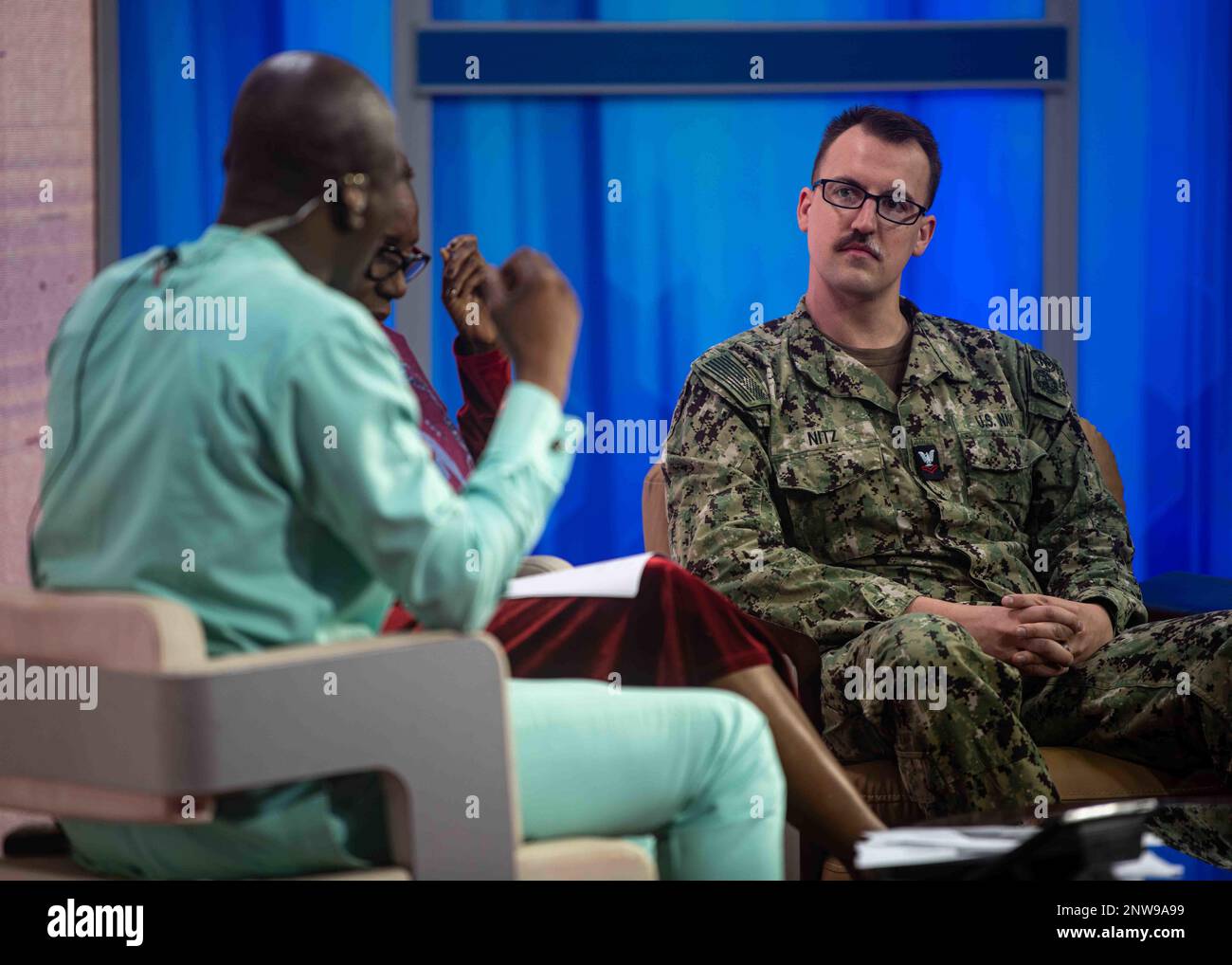 230128-N-DK722-1006 (Jan. 28, 2023) LAGOS, Nigeria – From left, Ayo ...