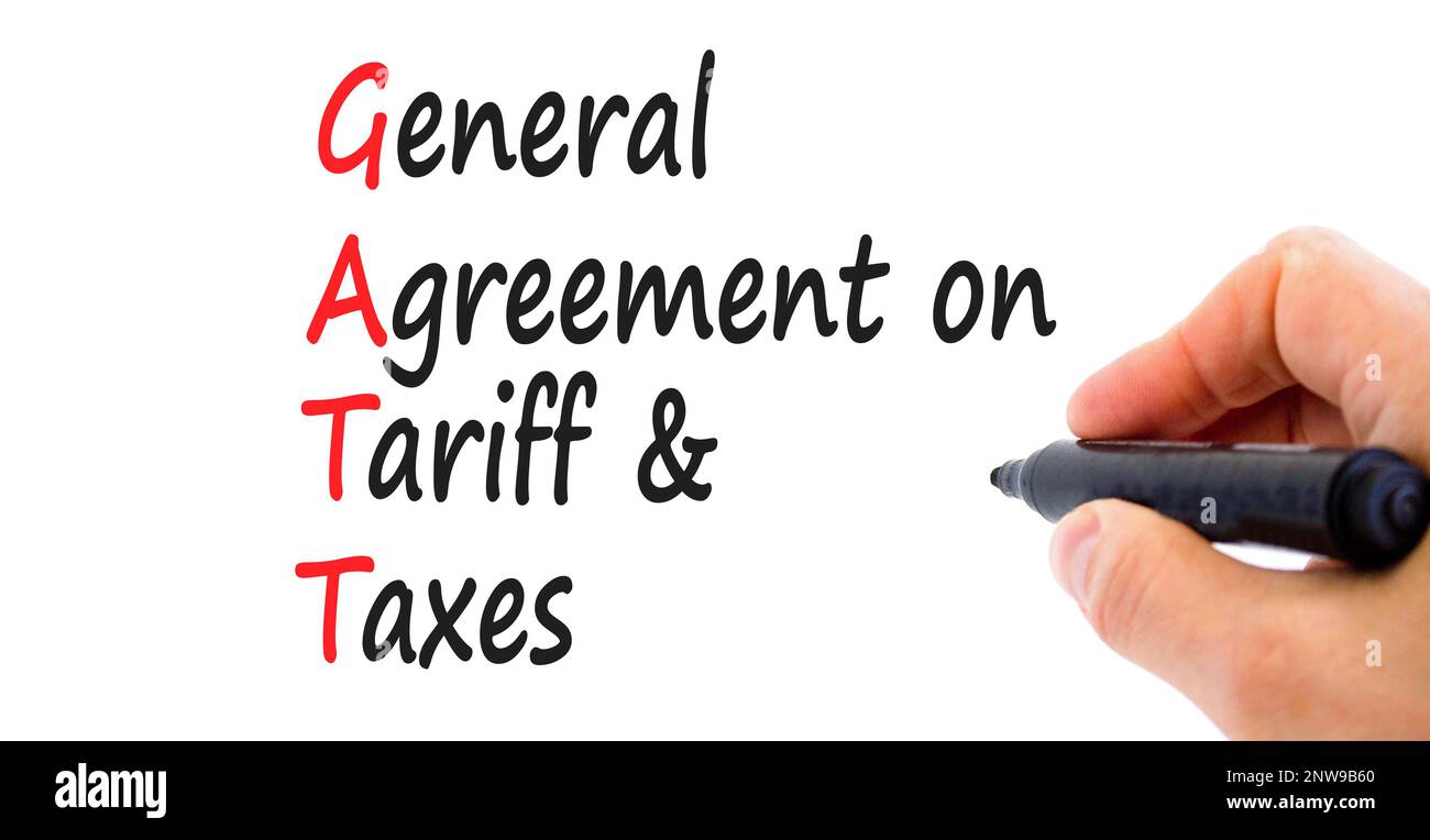 GATT symbol. Concept words GATT general agreement on tariff and trade ...