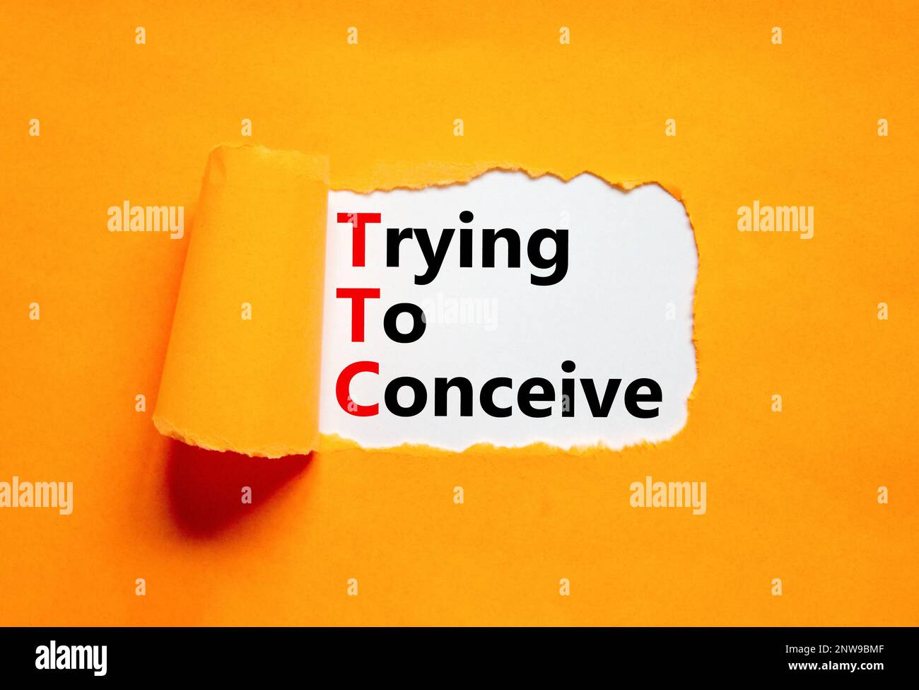 TTC trying to conceive symbol. Concept words TTC trying to conceive on ...