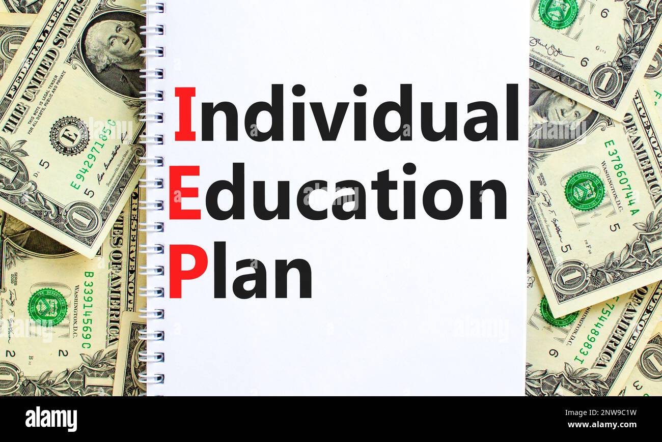 IEP individual education plan symbol. Concept words IEP individual ...