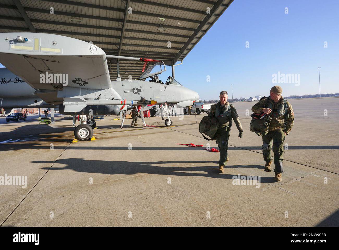 Pilots with the 107th Fighter Squadron, Selfridge Air National Guard ...