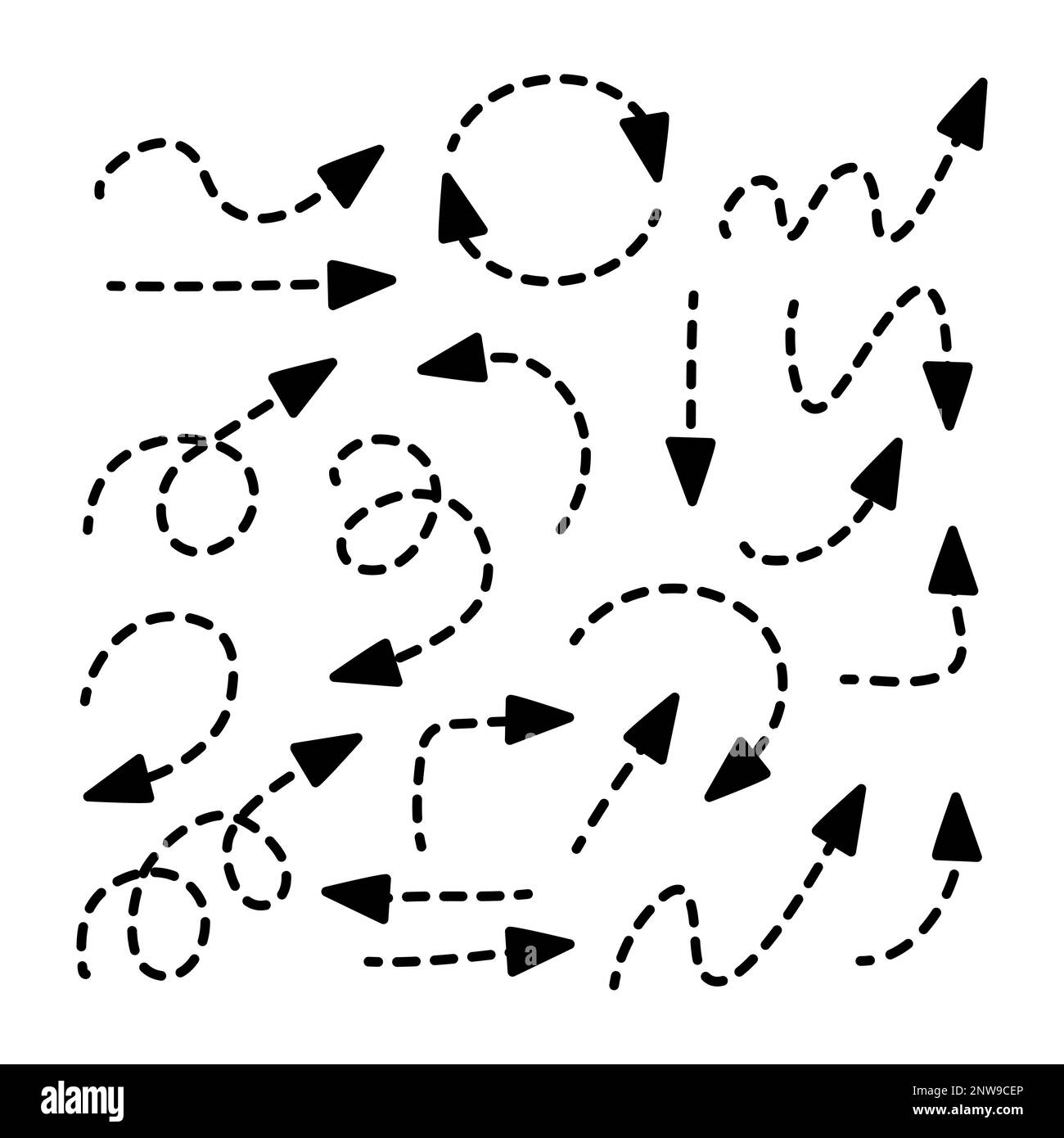 Set of hand drawn vector dotted arrow Stock Vector Image & Art - Alamy Set of hand drawn vector dotted arrow Stock Vector Image & Art - Alamy