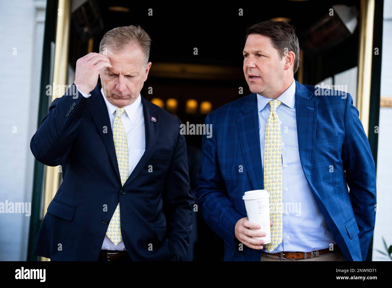 UNITED STATES - FEBRUARY 28: Reps. Jodey Arrington, R-Texas, right, and ...