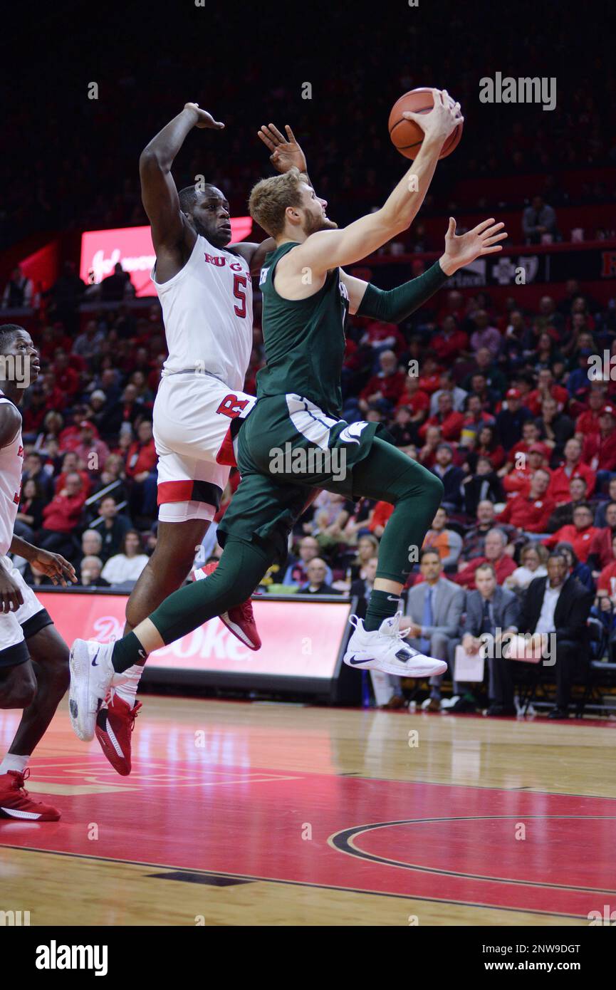 Michigan State University Spartans Forward Kyle Ahrens (0) during game ...