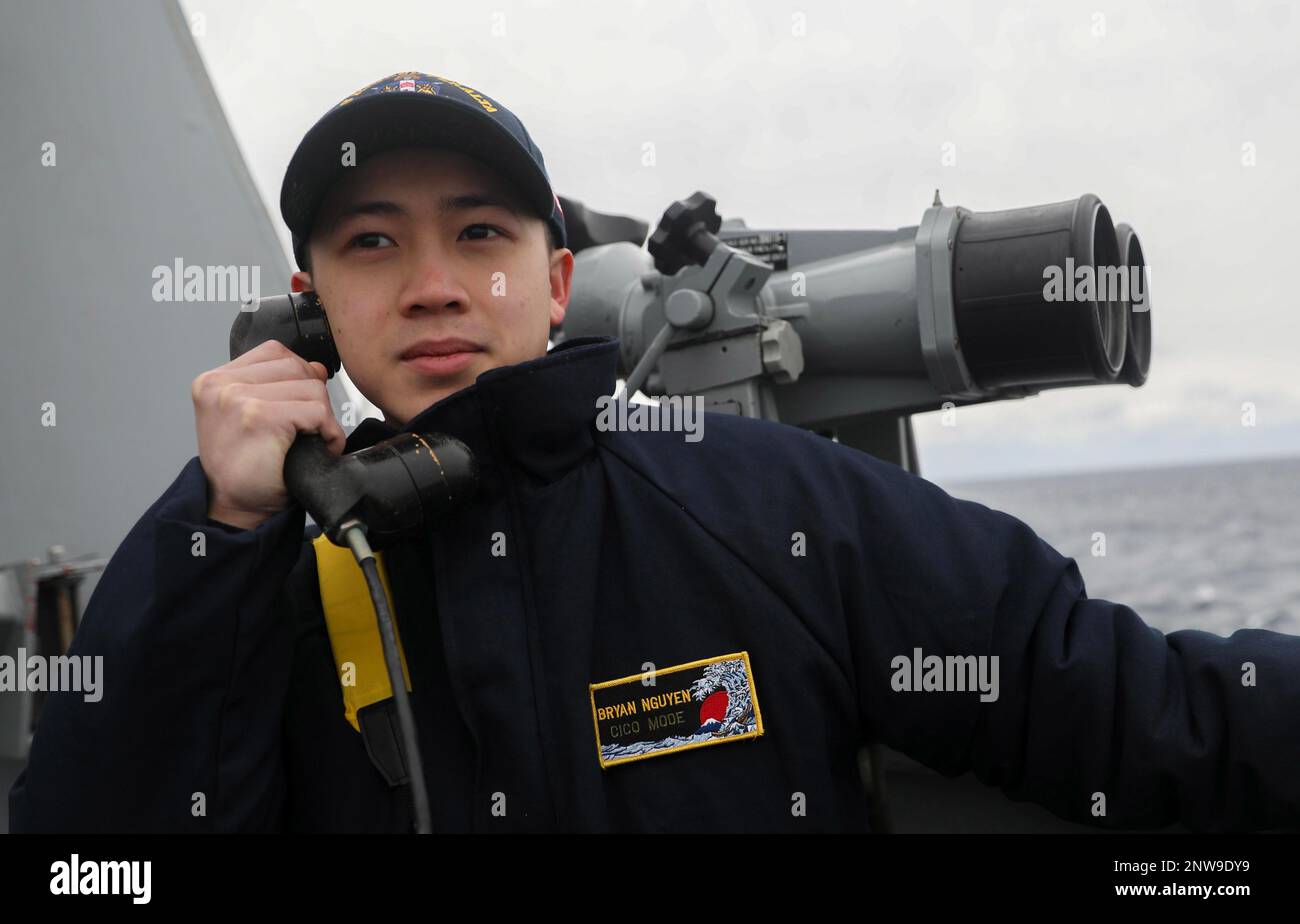 PACIFIC OCEAN (Jan. 27, 2023) – Ensign Bryan Nguyen, from Fairfax ...