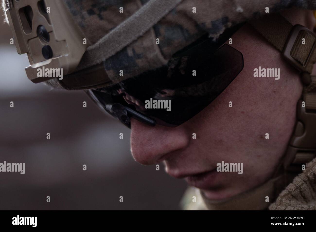 U.S. Marine Corps Lance Cpl. Nicholas Friske, an anti-tank missile ...