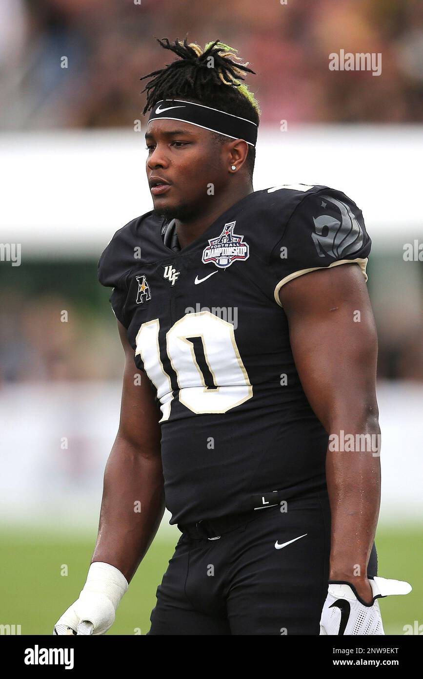 Titus Davis (10) of the UCF Knights is seen during the AAC Championship ...