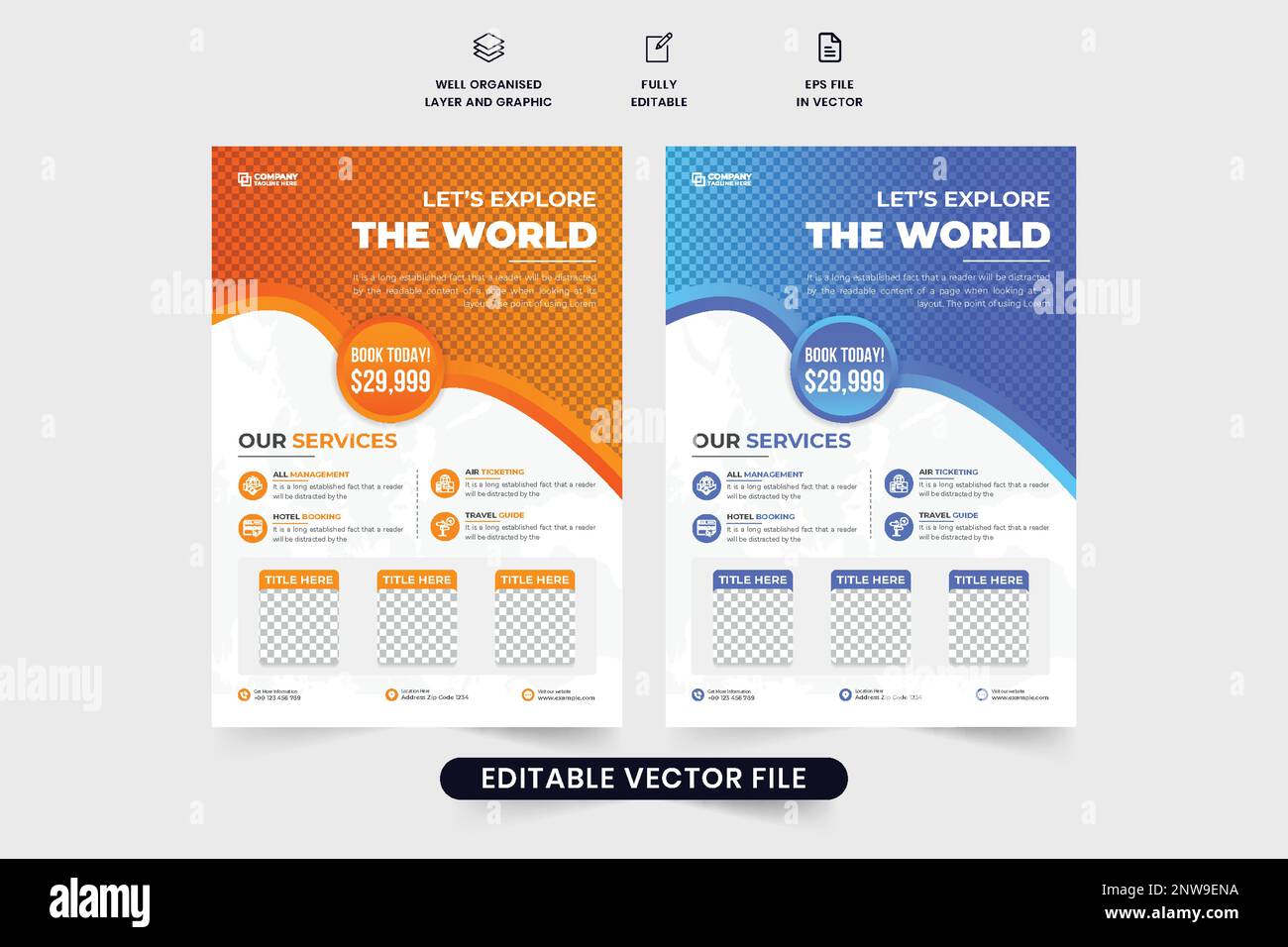 Tour and travel flyer template design for business marketing. Touring ...