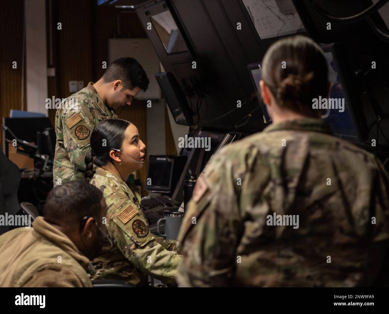 U.S. Airmen assigned to the 52nd Operations Support Squadron Air ...