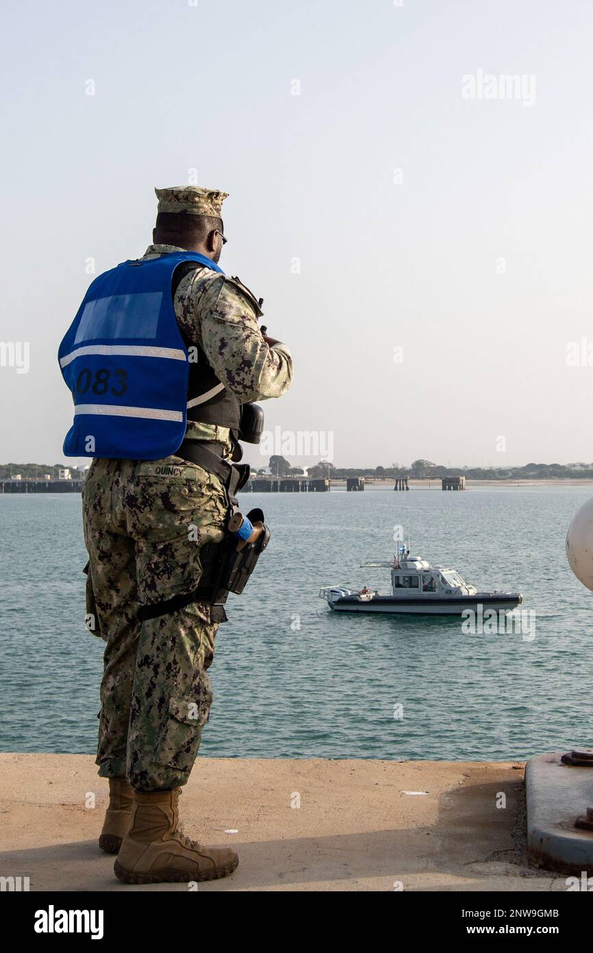 NAVAL STATION ROTA, Spain (February 22, 2023) Master-at-Arms 3rd Class ...