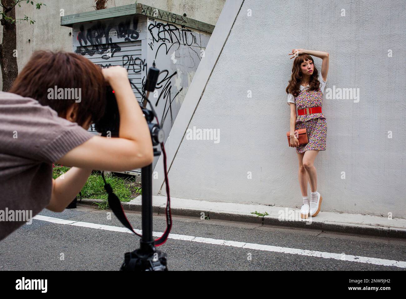 Street scene in Cat Street, near Takeshita dori.Omotesando.Tokyo city ...