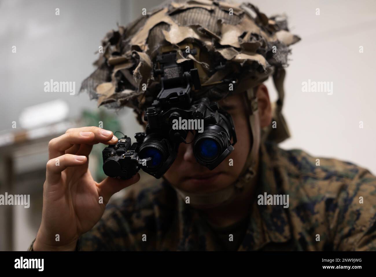 A U.S. Marine with Battalion Landing Team 1/4, 31st Marine ...