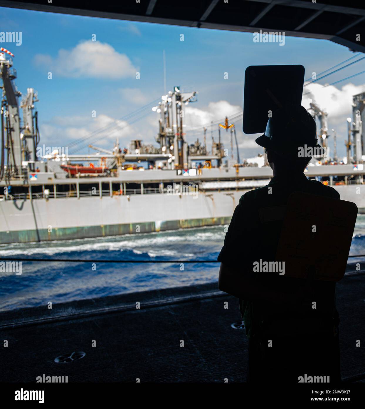 230116-N-MH015-1008 SOUTH CHINA SEA (Jan. 16, 2023) A U.S. Navy Sailor ...