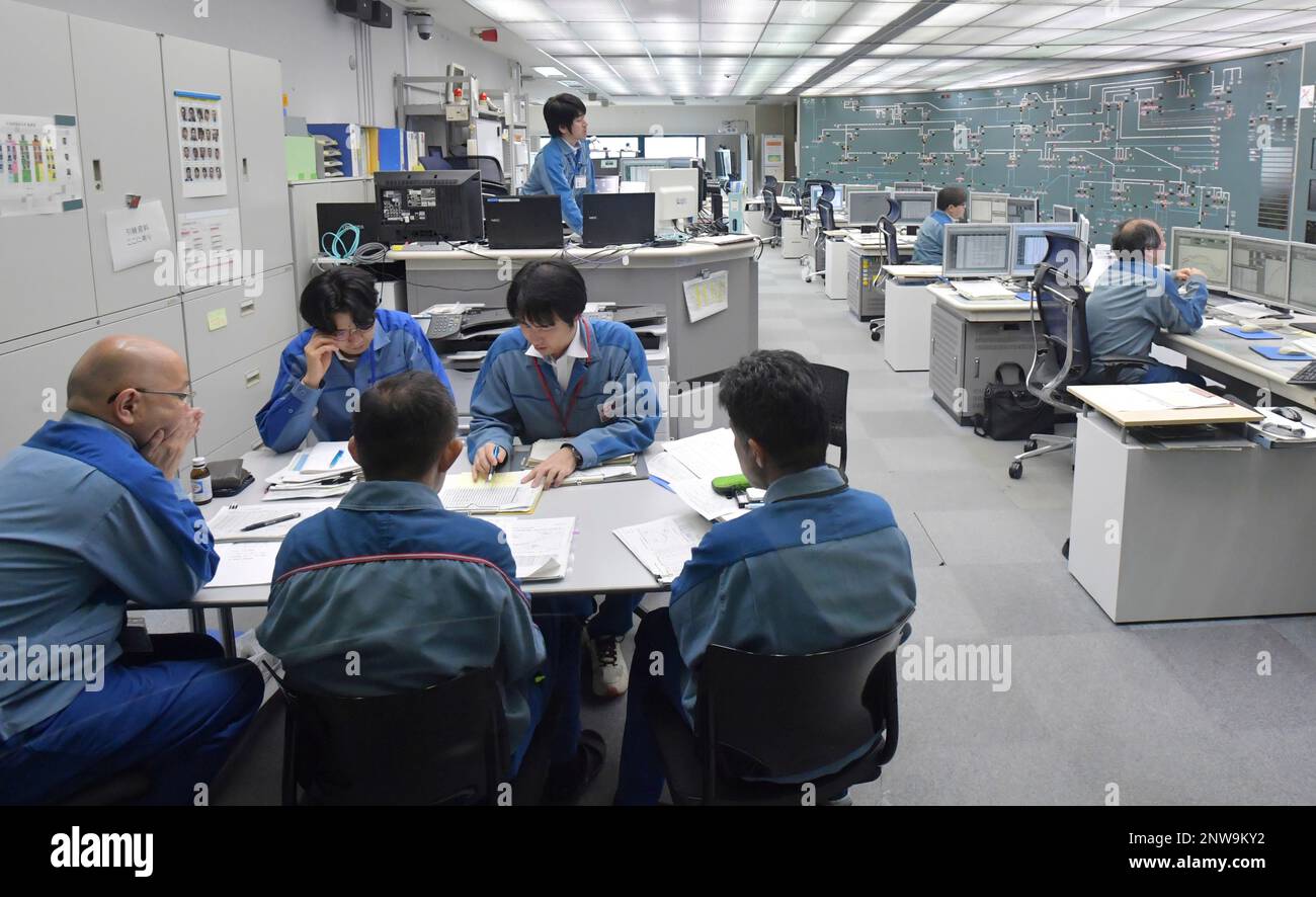 A photo shows Central Load Dispatching of TEPCO Power Grid in Tokyo on October 17, 2018. ( The ...