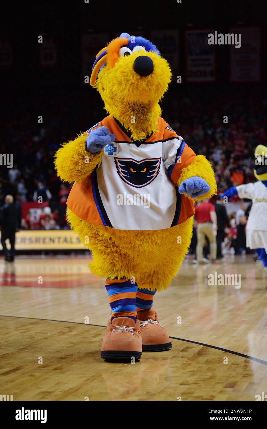 Lehigh Valley Phantoms Mascot Melvin during Mens College basketball ...