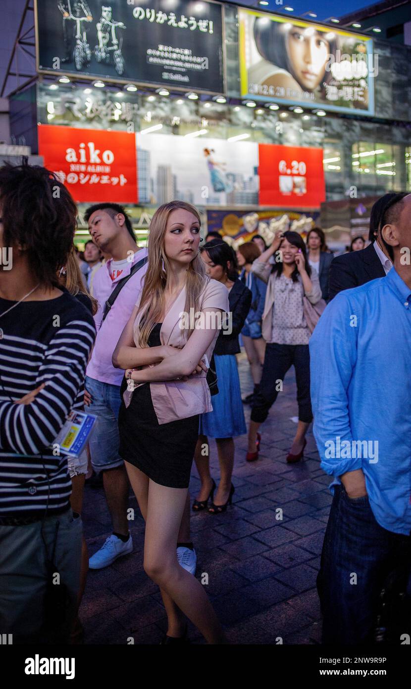 Shibuya.Scramble Kousaten crossing in Hachiko square. Tokyo city, Japan ...