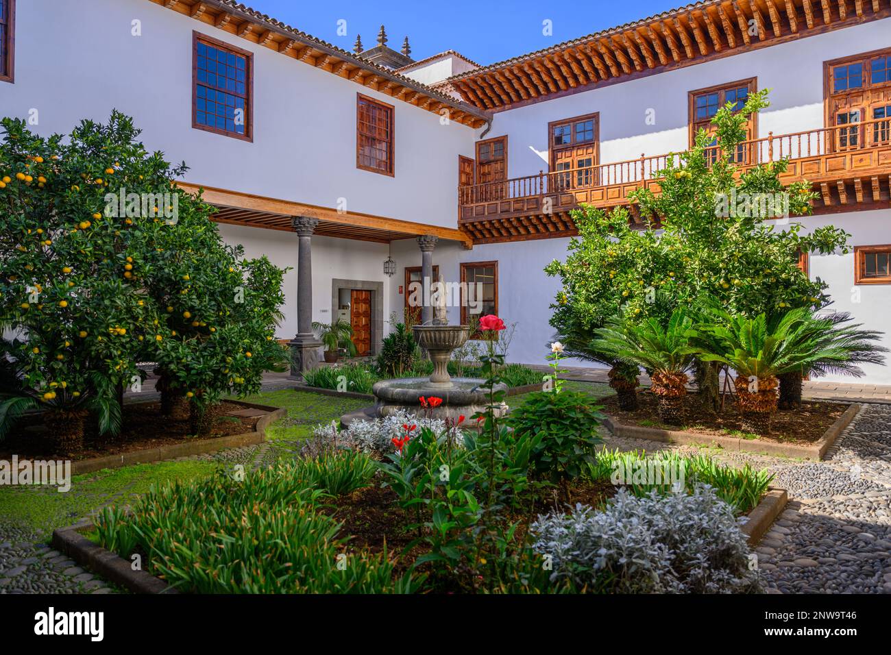 The traditional Canarian Courtyard of Casa Salazar was reopened in 2009 ...