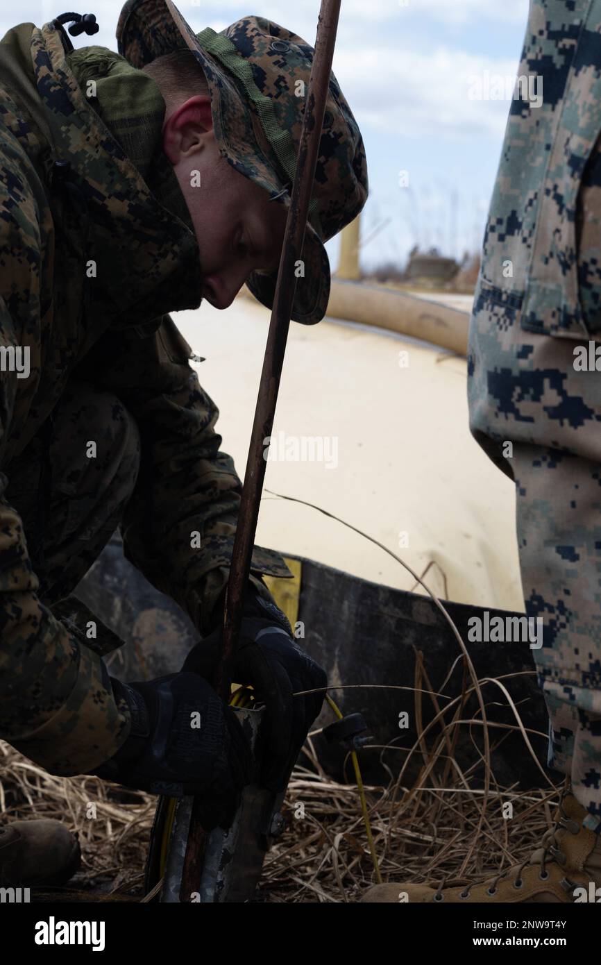 U.S. Marine Corps Cpl. Chris Ray, a bulk fuel specialist with Marine ...
