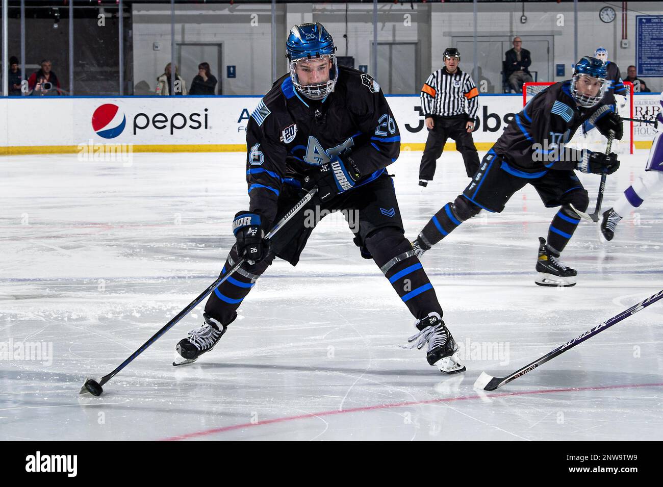 U.S. Air Force Academy -- Air Force's Clayton Cosentino handles the ...