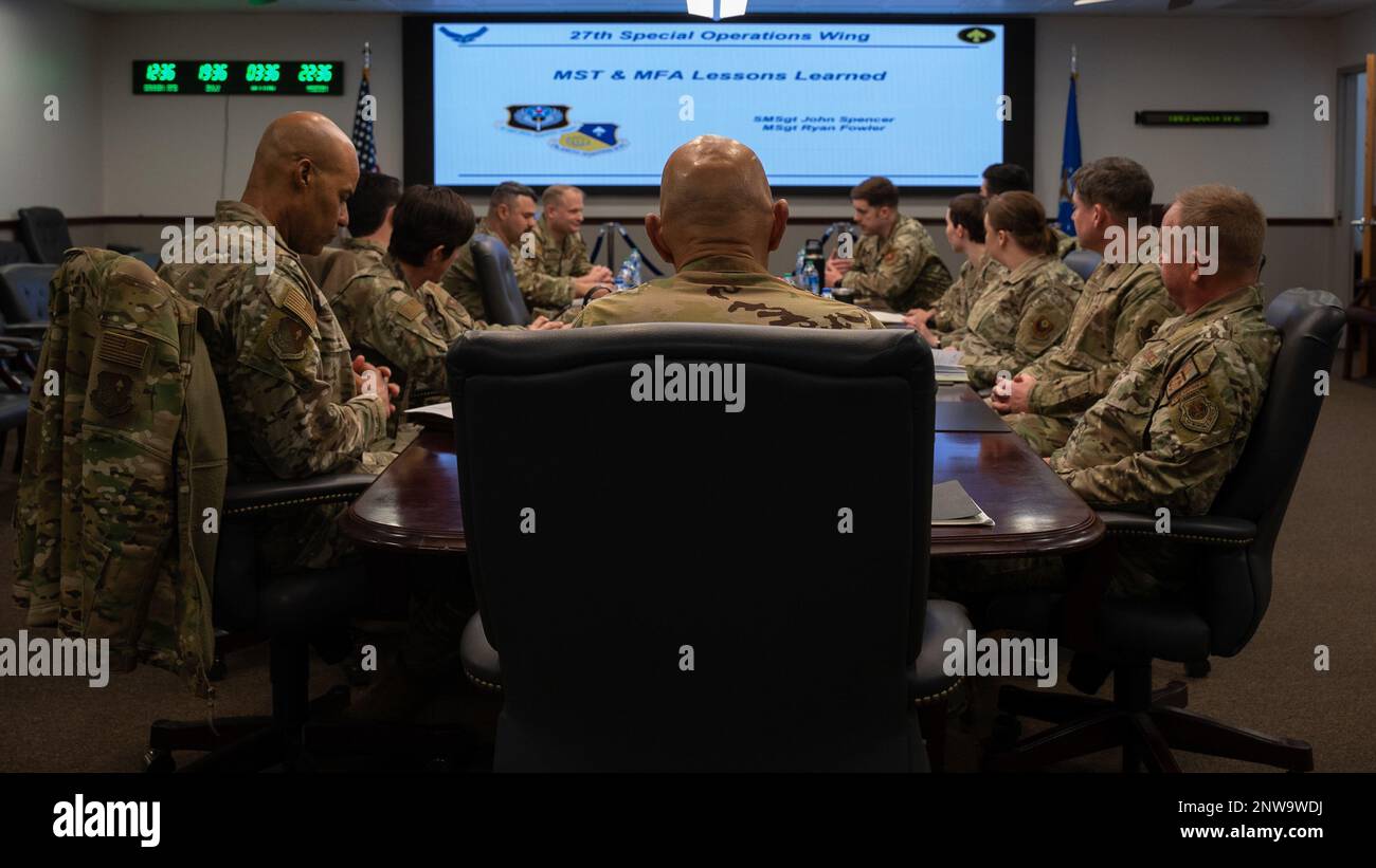 Leadership of the 27th Special Operations Wing discuss lessons learned ...