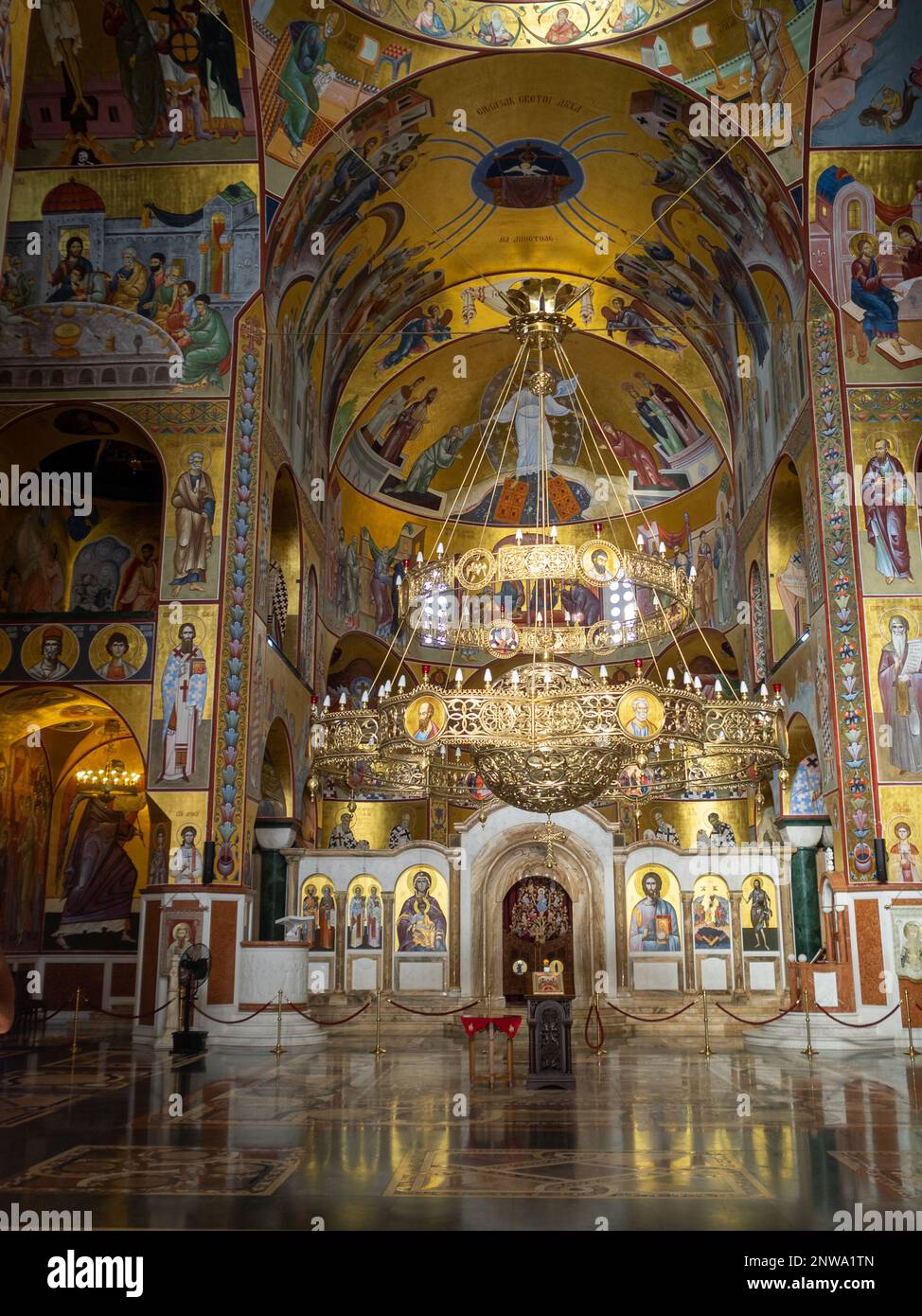 Golden interior of the Cathedral of the Resurrection of Christ ...