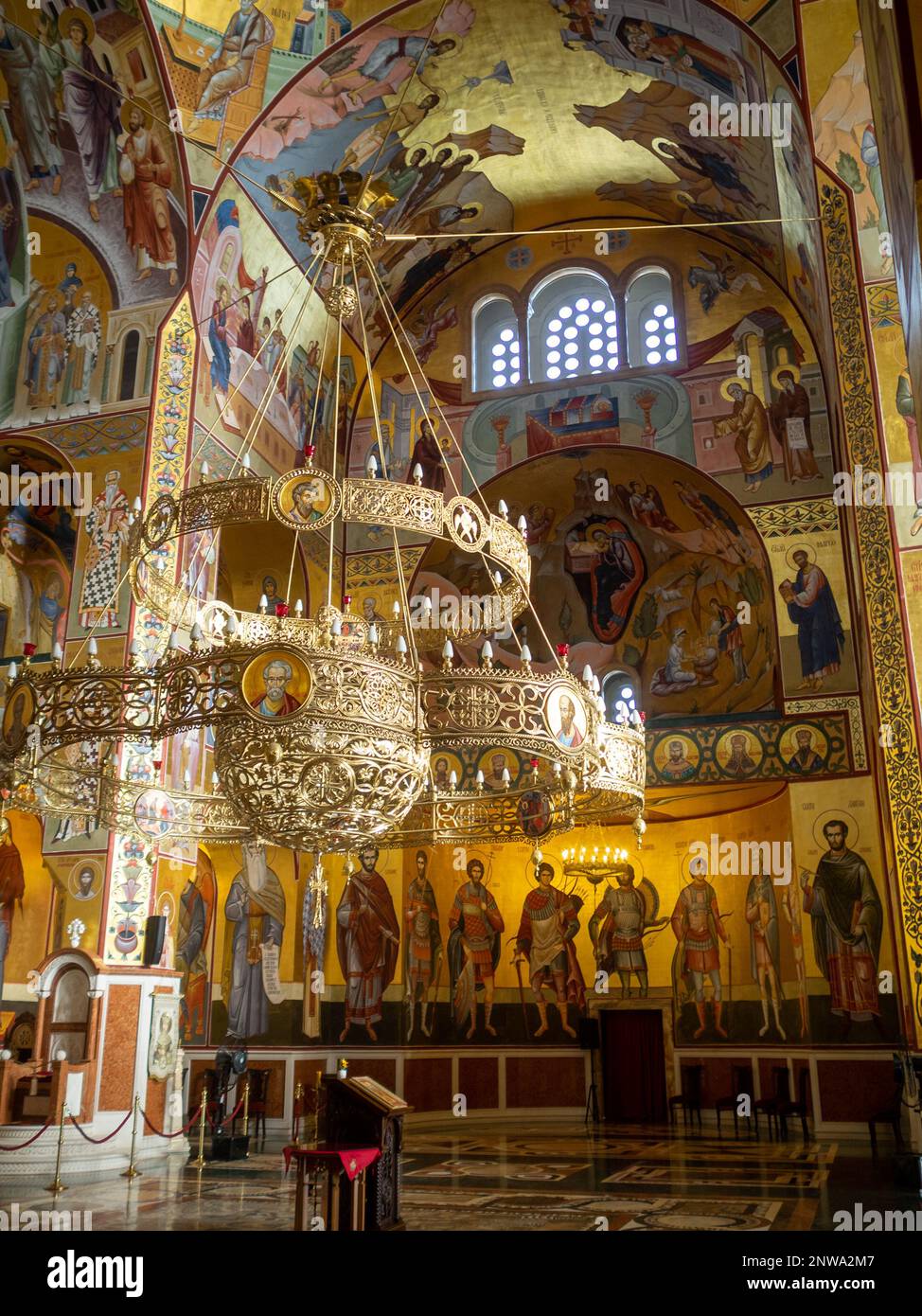 Interior of the Cathedral of the Resurrection of Christ, Podgorica Stock Photo - Alamy